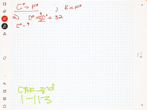 SOLVED:Determine (a) the temperature at which the Celsius and ...
