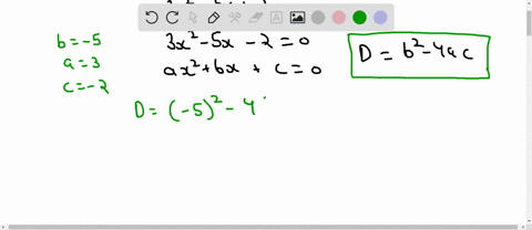 SOLVED:Find the discriminant. Use it to determine whether the solutions for each equation are A ...