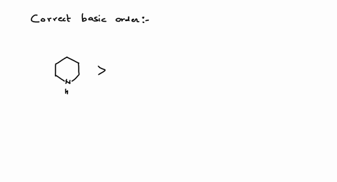 SOLVED:The basic strength order of following compound is (A) I>II>III ...