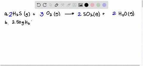 ⏩SOLVED:When the gases dihydrogen sulfide and oxygen react, they… | Numerade