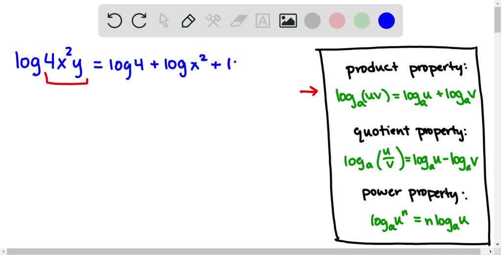 En los Ejercicios 45-66, use las propiedades de los logaritmos para ...