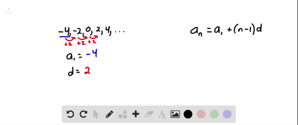 SOLVED:Write a formula for the nth term of each arithmetic sequence ...