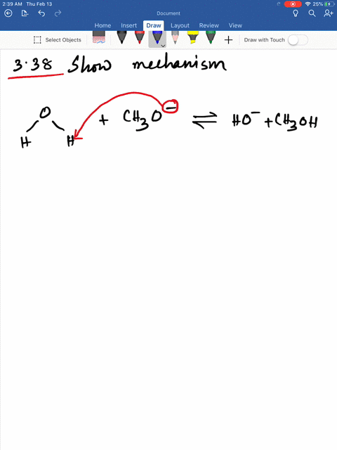 SOLVED:Show the mechanism for the following acid-base reaction: Graph ...