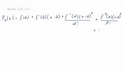SOLVED:Finding a Taylor Polynomial In Exercises 25-30 , find the nth ...
