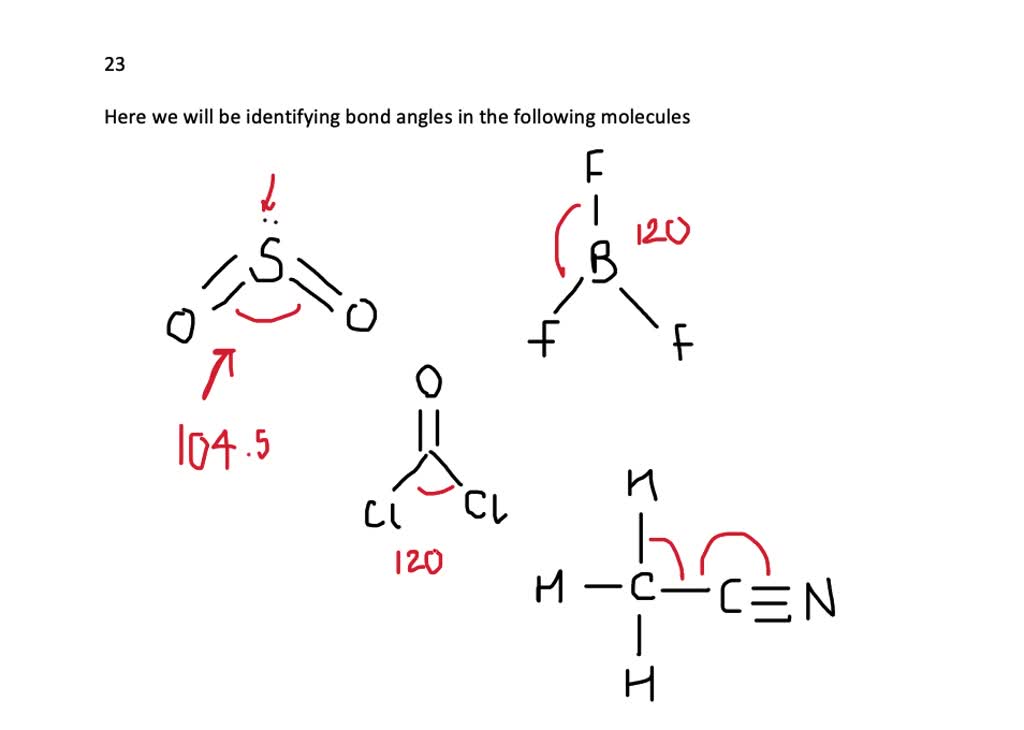 SOLVED:Estimate the value of the bond angles iden…