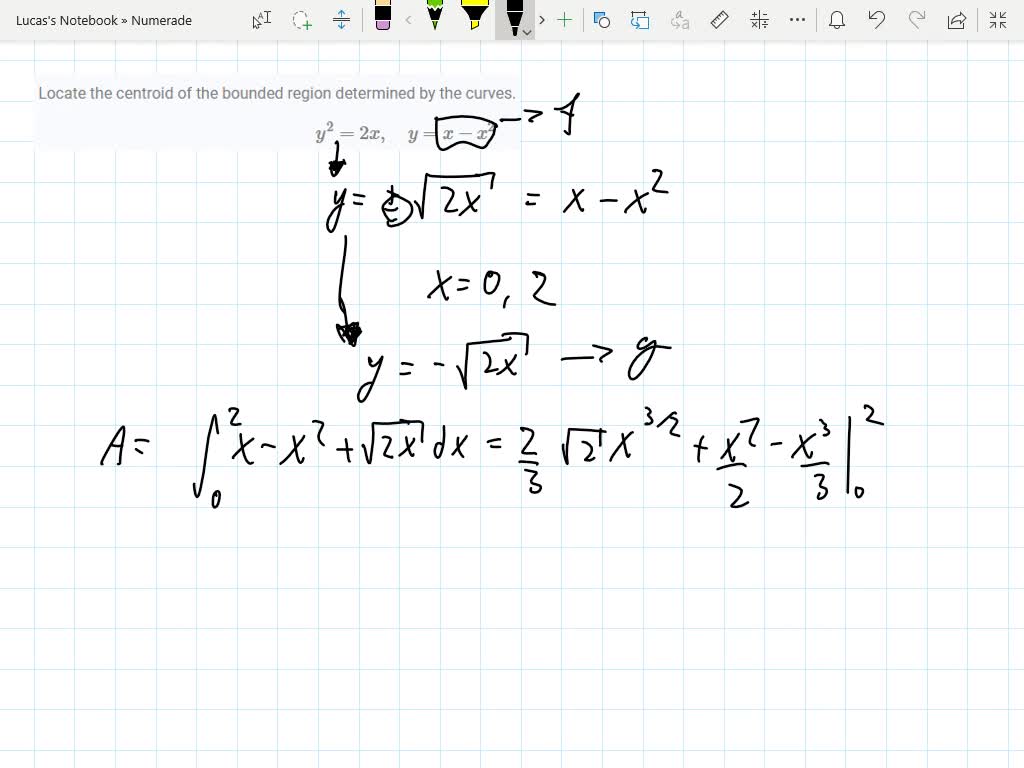 Solved Determine By Direct Integration The Coordinates Of The Centroid