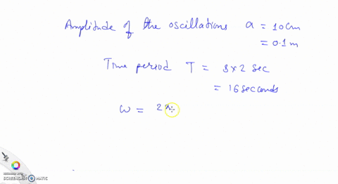 SOLVED:For the oscillating object in Fig. E14.4, what are (a) its ...