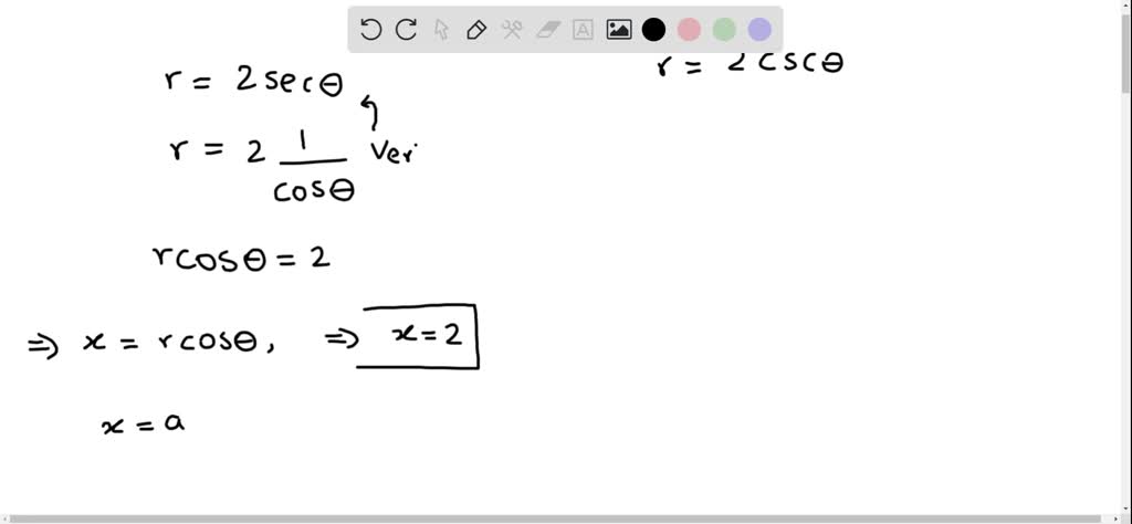 One Of R 2 Secθand R 2 Cscθis A Horizontal Line And The Other Is A