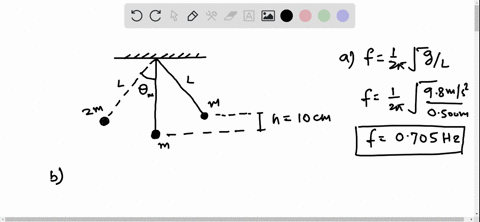 SOLVED:In Figure 11.38 the upper ball is released from rest, collides with the stationary lower ...