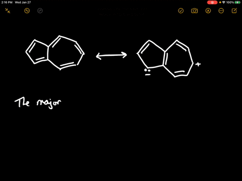 ⏩SOLVED:Azulene has an appreciable dipole moment. Write resonance ...