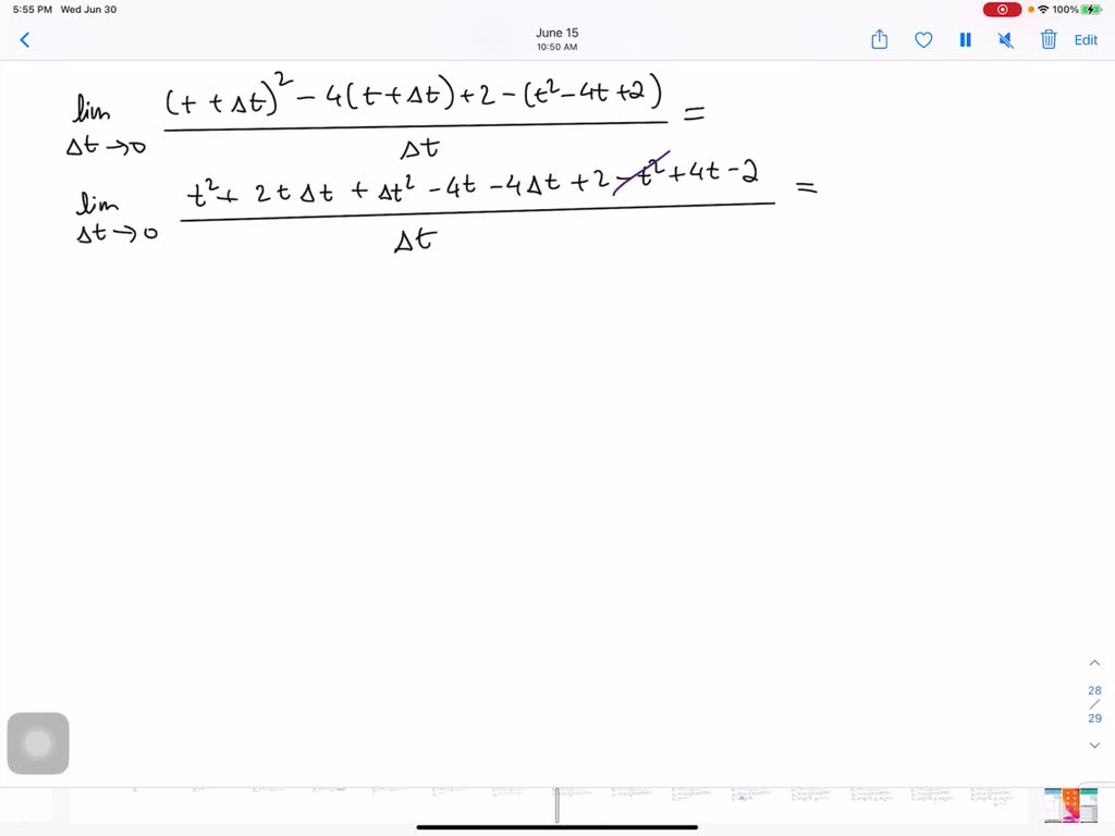 SOLVED:You should (a) calculate f(t0) ; (b) determine the formula for f ...