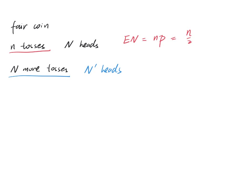SOLVED:A fair coin is tossed 3 n times. Find the probability that the ...