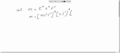 If energy (E), velocity (v) and force (F) be taken as fundamental ...