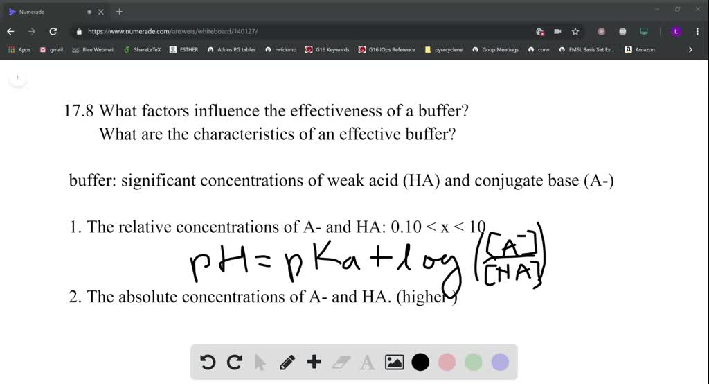 SOLVED:What factors influence the effectiveness of a buffer? What are ...