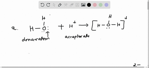 SOLVED:Identify the Lewis acid and base and the donor and acceptor ...