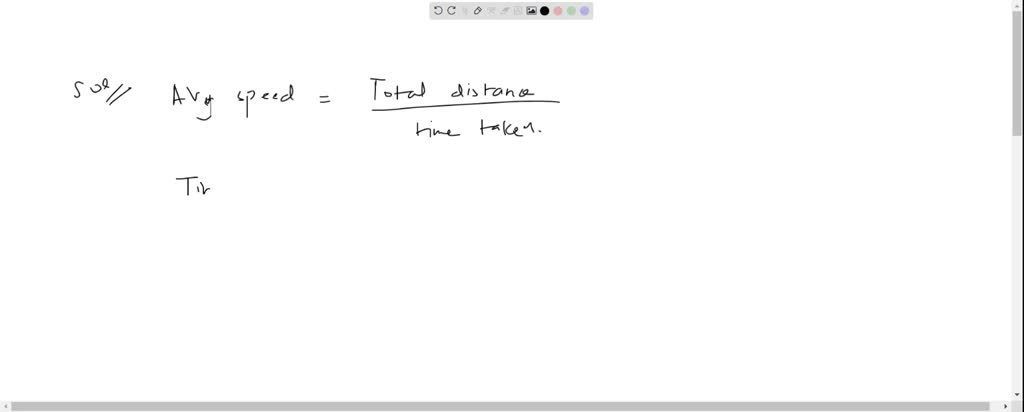 SOLVED:A person completes half of its his journey with speed v1 and ...