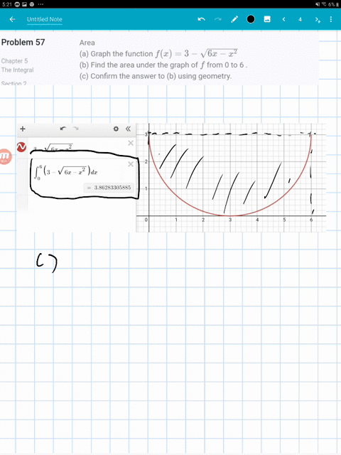⏩SOLVED:Let f(x)=6-e^-2 x. The diagram shows part of the graph of f ...