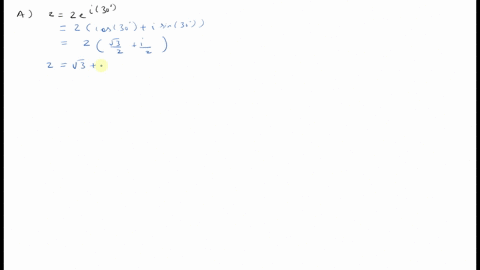 SOLVED:Change parts A-C to rectangular form. Compute the exact values ...
