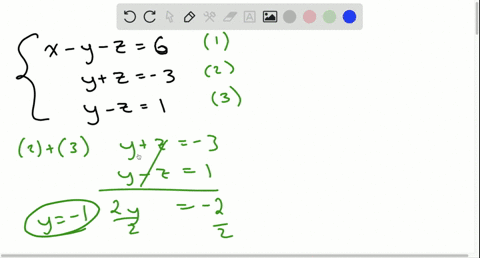 SOLVED:Solve each system analytically. If the equations are dependent, write the solution set in ...