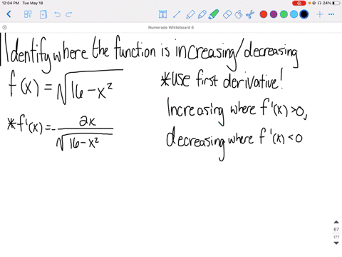 SOLVED:Find the interval(s) where the function is increasing and the interval(s) where it is ...