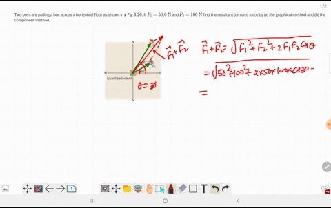 ⏩SOLVED:Two boys are pulling a box across a horizontal floor as… | Numerade