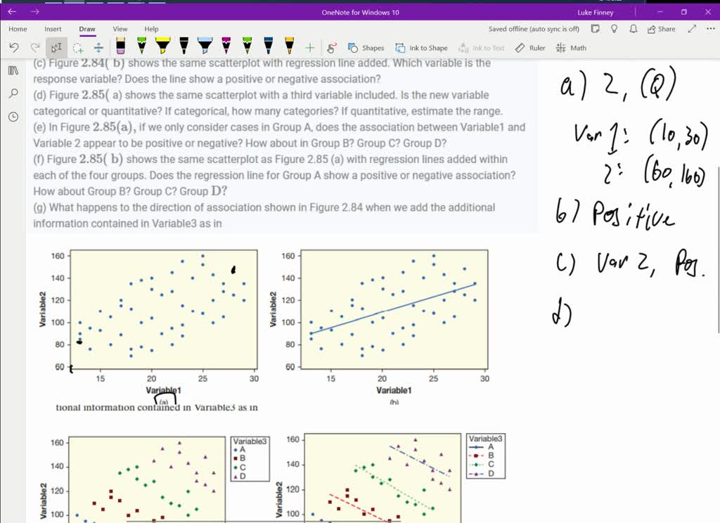 SOLVED:Simpson's paradox and regression. Simpson's paradox occurs when ...