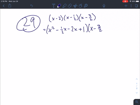 SOLVED:In Exercises 27–30, find the polynomial function with leading coefficient 2 that has the ...