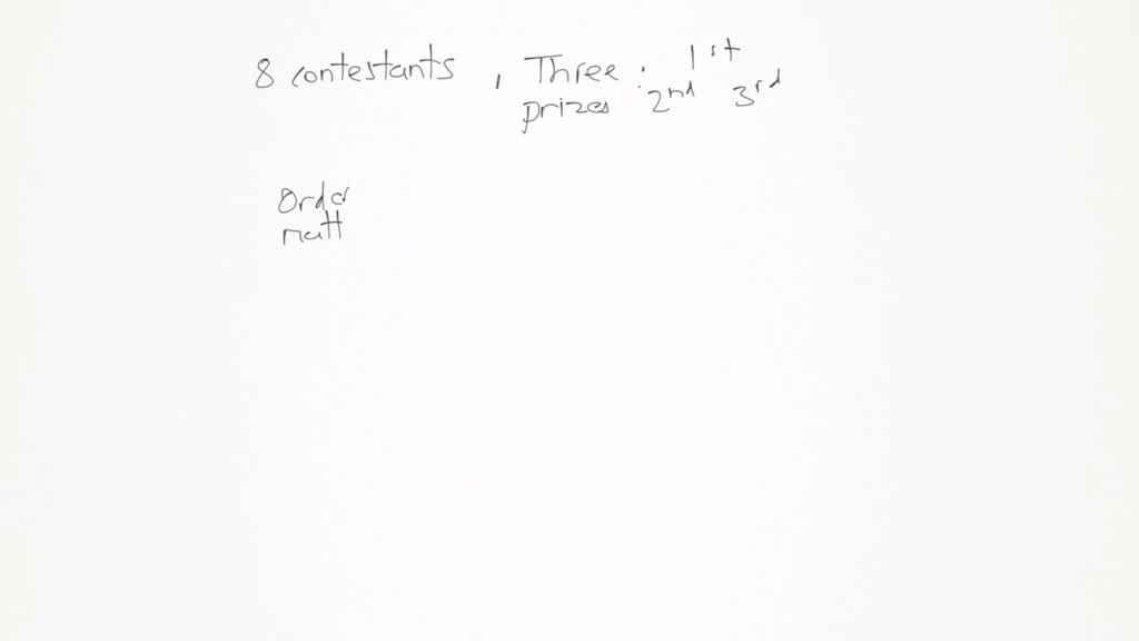SOLVED:These exercises involve counting permutations. In how many different ways can first ...