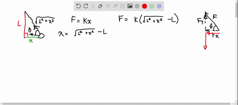 SOLVED:A particle is attached between two identical springs on a ...