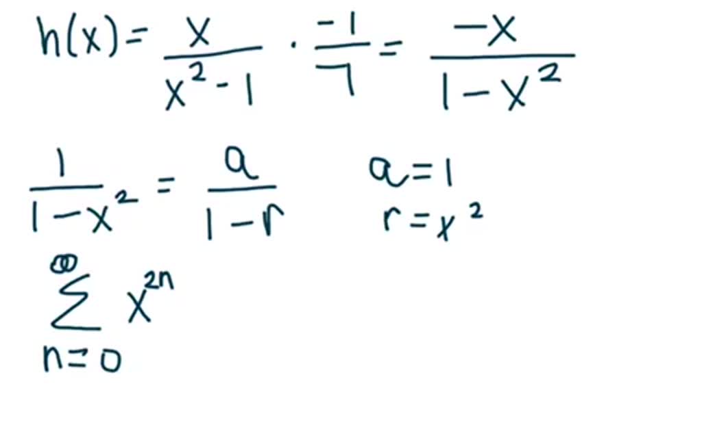 Solved Using A Power Series In Exercises 19 28 Use The Power Series 1 1 X ∑n 0 ∞ 1 N X N X