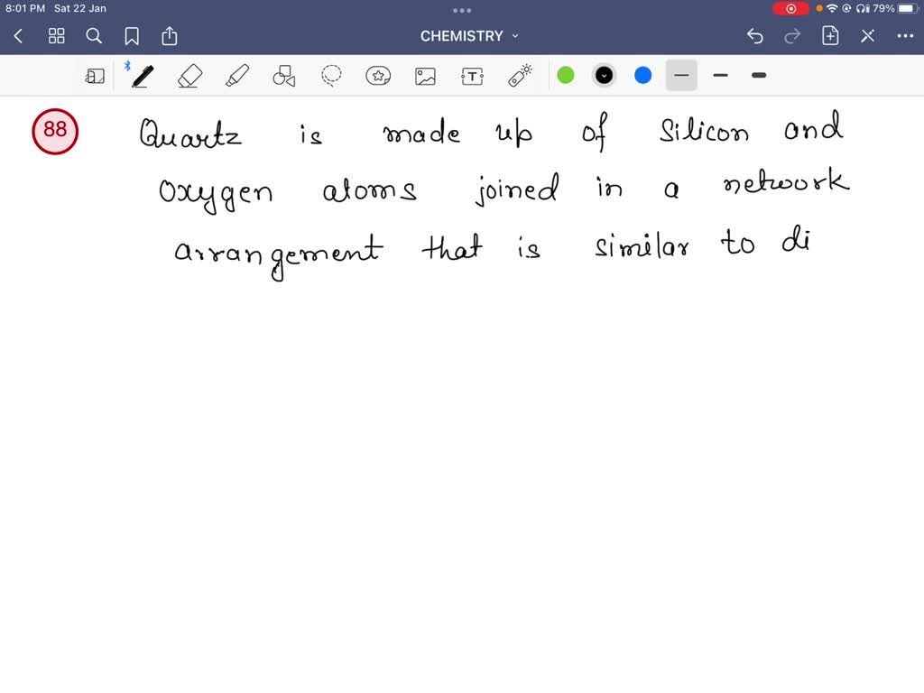 Construct part of the Lewis structure of quartz, the network solid of ...