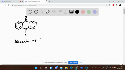 SOLVED:Alizarin dye obtained from the root of madder plant is an ...