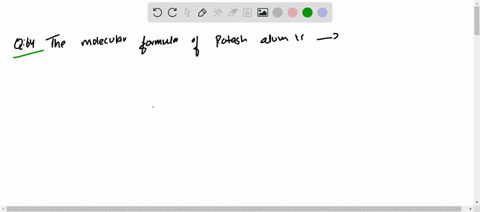 SOLVED:The molecular formula of potash alum is (a) K2 Al2 S2 H43 O39 (b ...