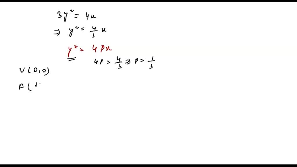 SOLVED:Graph the parabolas. In each case, specify the focus, the directrix, and the focal width ...