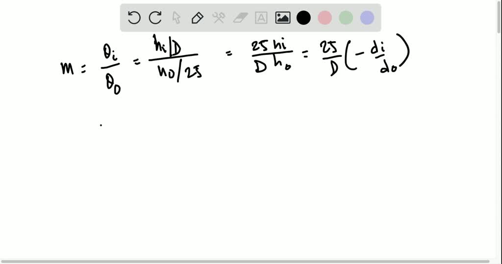 SOLVED:What will be the formula for the angular magnification of a ...