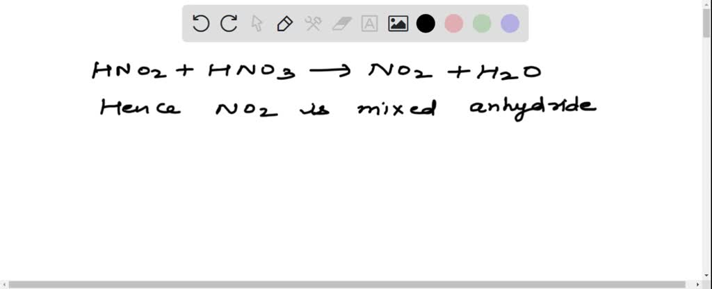 SOLVED:The mixed anhydride of nitrous and nitric acid is (1) N2 O (2 ...