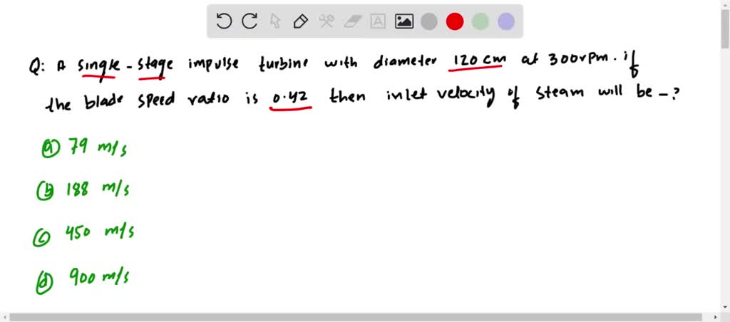 SOLVED:Determine the blade tip velocity of Delaval's first steam ...