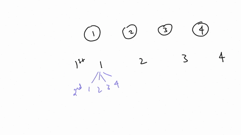 Four balls numbered 1 through 4 are placed in a box. A ball is selected ...