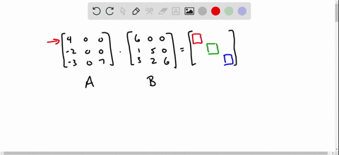 SOLVED:Find the diagonal entries of A B by inspection. A=[ 3 2 6 0 1 -2 ...