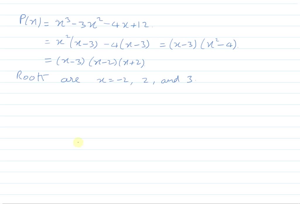 SOLVED:The real solutions of the given equation are rational. List all possible rational roots ...