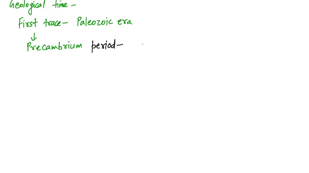 Geological time from the first traces of life to the beginning of the ...