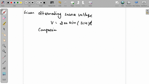 SOLVED:The frequency of voltage for an A.C. circuit, the equation of ...