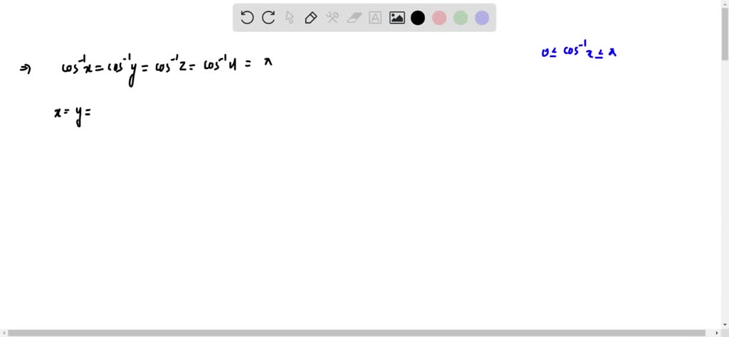 SOLVED: If cos^-1 x+cos^-1 y+cos^-1 z+cos^-1 u=4 π , then find the ...