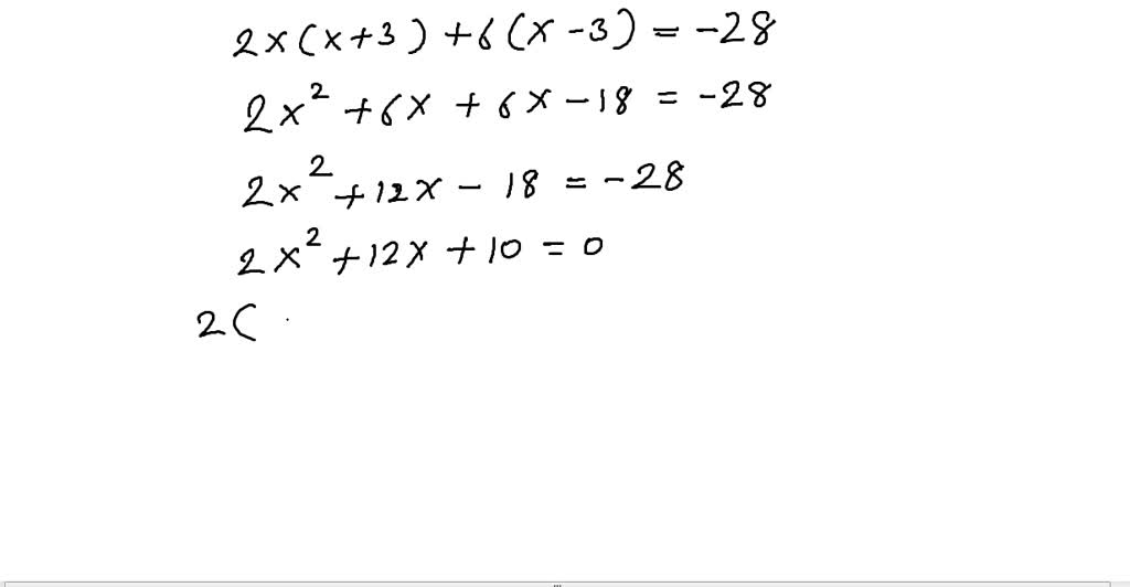 SOLVED Solve 2 X x 3 6 x 3 28 Section 5 7 Example 2 