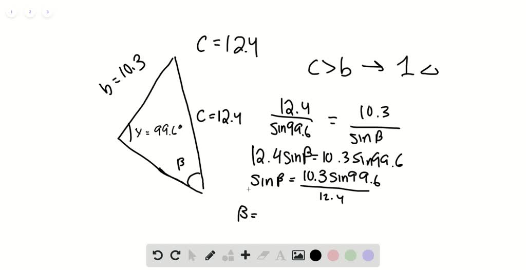 Solveddetermine The Number Of Triangles With The Given Parts And Solve 5102