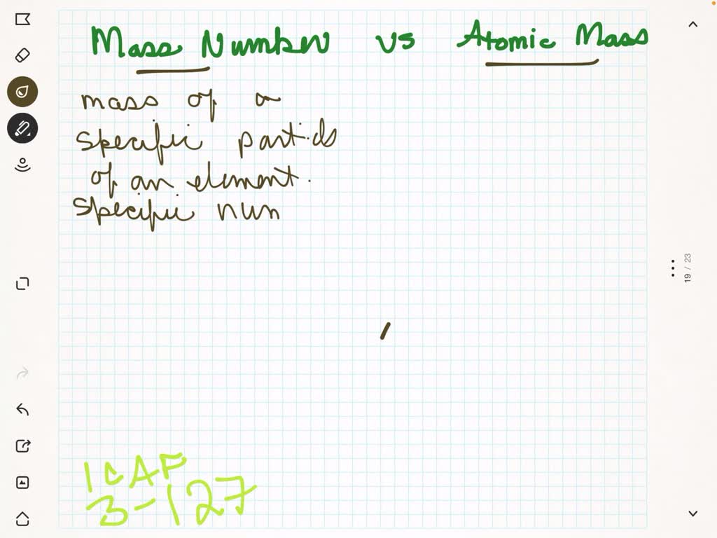 SOLVED:Explain the difference between mass number and atomic mass. SOLVED:Explain the difference between mass number and atomic mass.