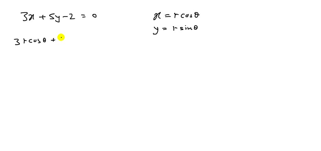 SOLVED:Converting a Rectangular Equation to Polar Form In Exercises 71-90 , convert the ...
