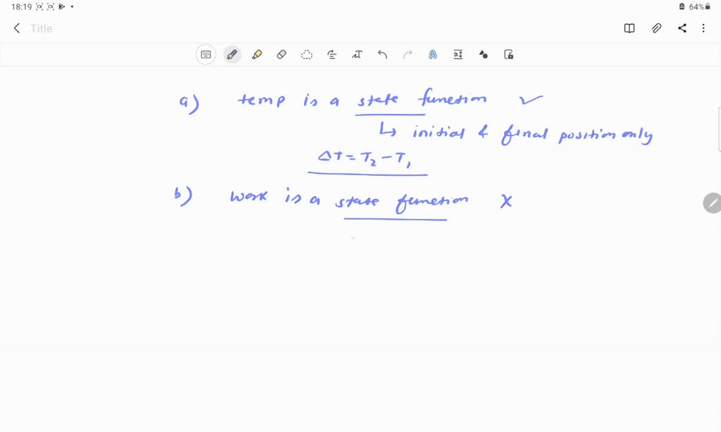 SOLVED:Which of the following statements is false? (a) work is a state ...