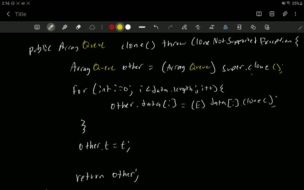 SOLVED:Implement the clone() method for the CircularlyLinkedList class.