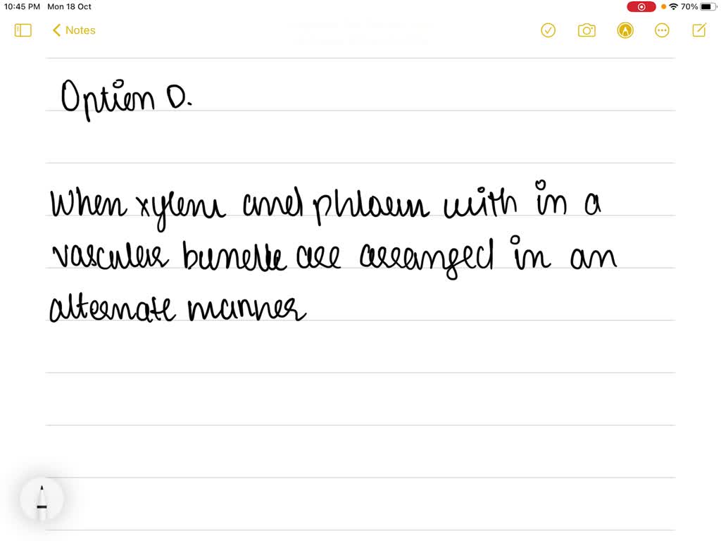 SOLVED:Vascular bundles of roots are (a) Conjoint (b) Concentric (c ...